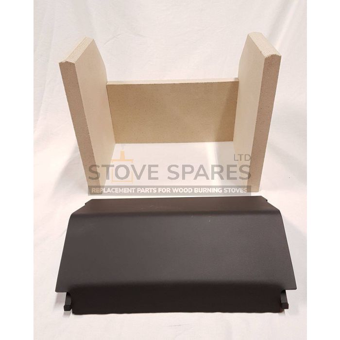 Baffle/Throat Plate & Fire Brick Set For The Morso Squirrel (1410/1430 ...