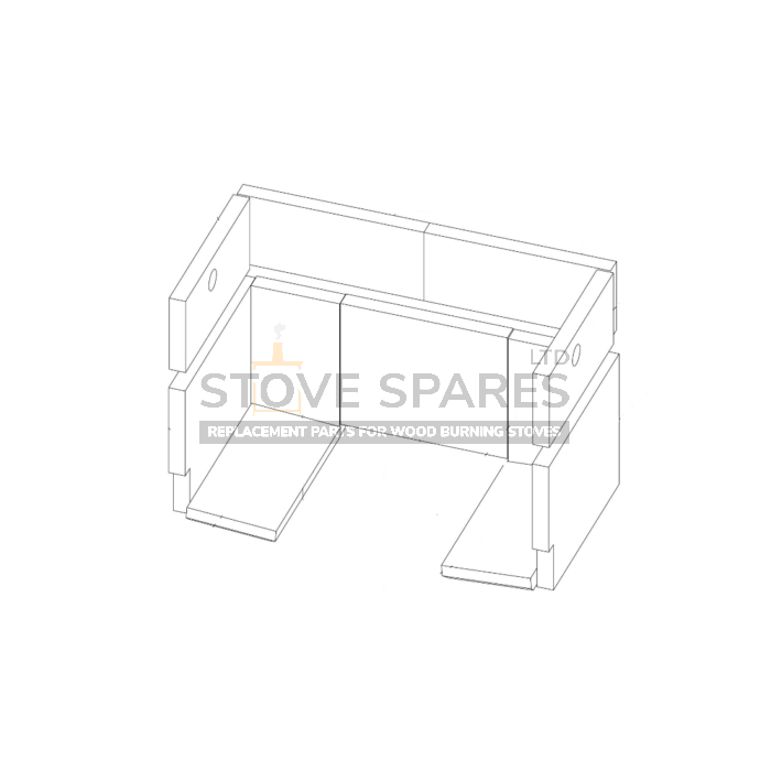 Stovax Riva 66 Inset Cassette Fire Brick Set