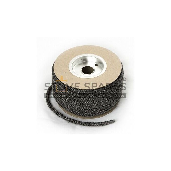13mm Soft Black Stove Rope - 25M