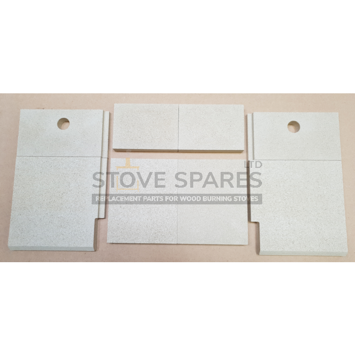 Stovax Riva 40 Fire Brick and Baffle/Throat Plate Set