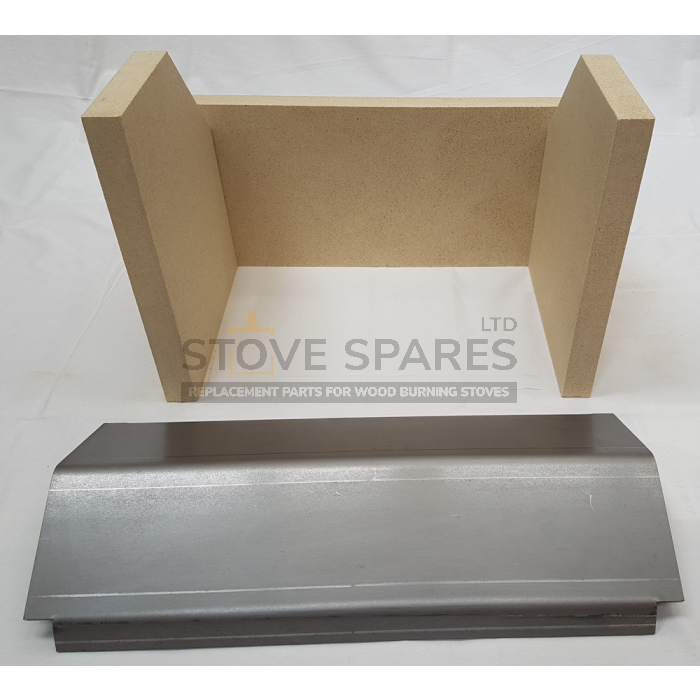 Replacement Baffle/Throat Plate & Fire Brick Set For Clearview Vision 500