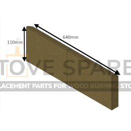 Hunter Herald 14 Multi Fuel Rear/Back Fire Brick (CE VII) - HHR14107